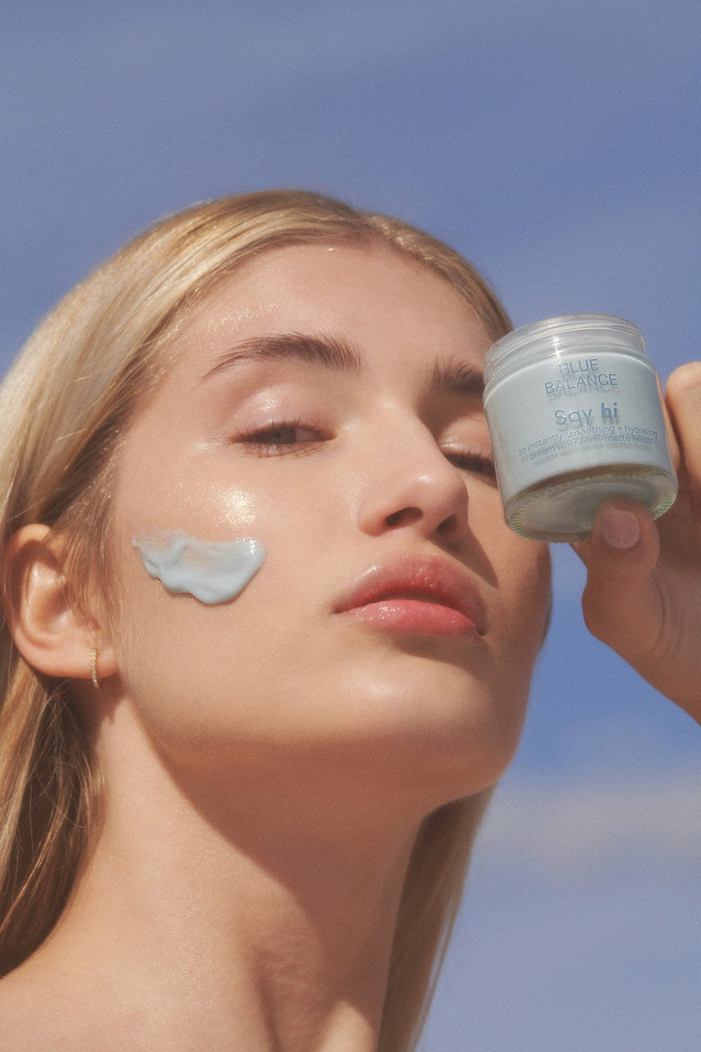 BLUE BALANCE lekki krem nawilżenie + wygładzenie + równowaga – Say Hi